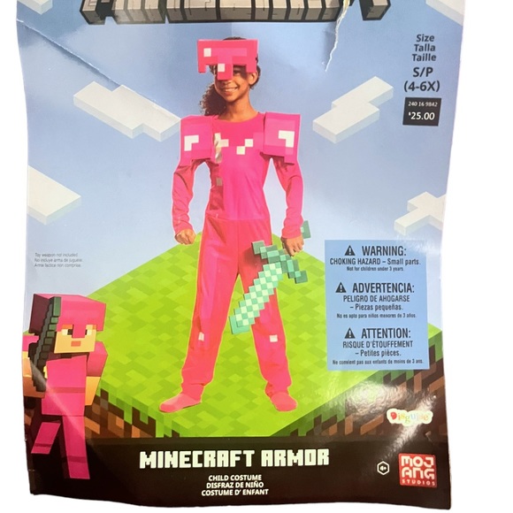 Disguise | Costumes | Nwt Disguise Pink Armor Minecraft Costume Size ...